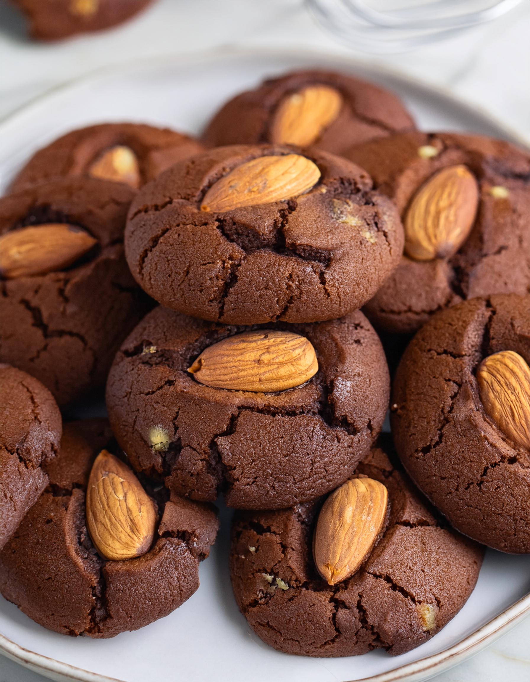 Chocolate Almond Cookies